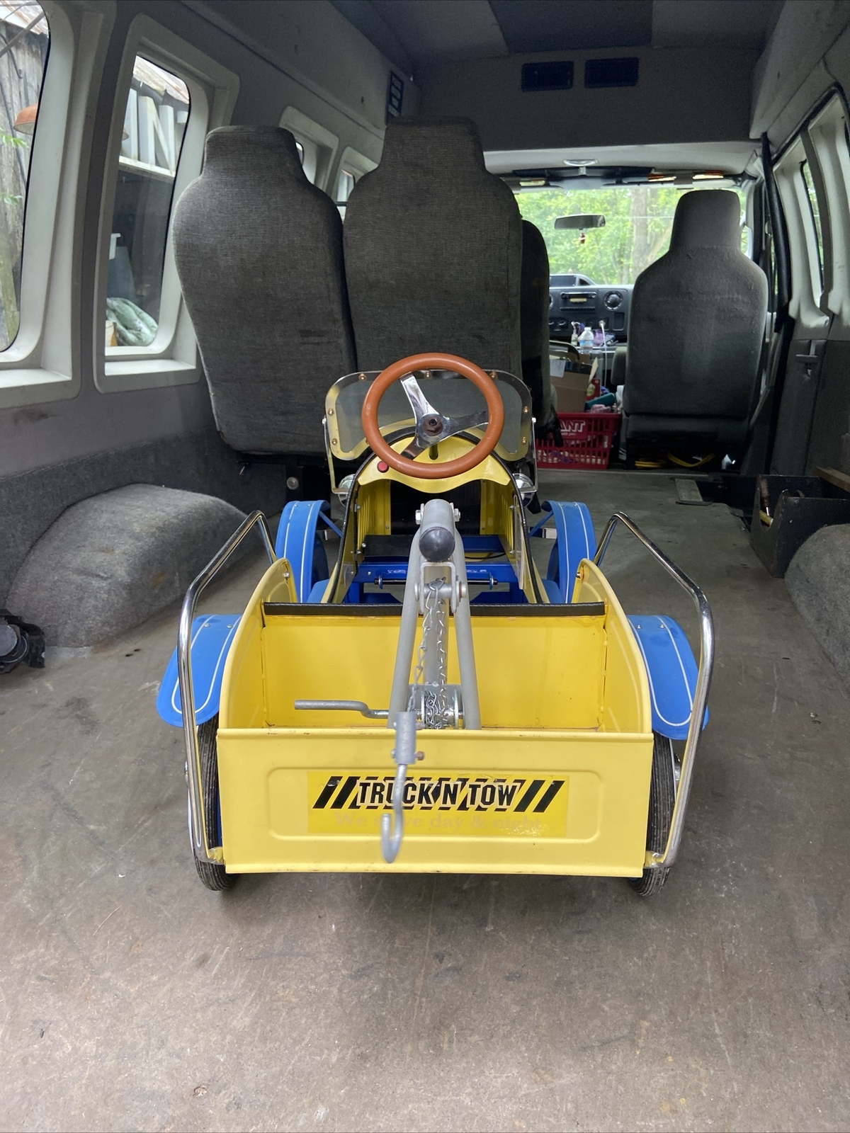 Vintage Truck N Tow Pedal Car By Dexton Classic Toys yellow and blue | eBay