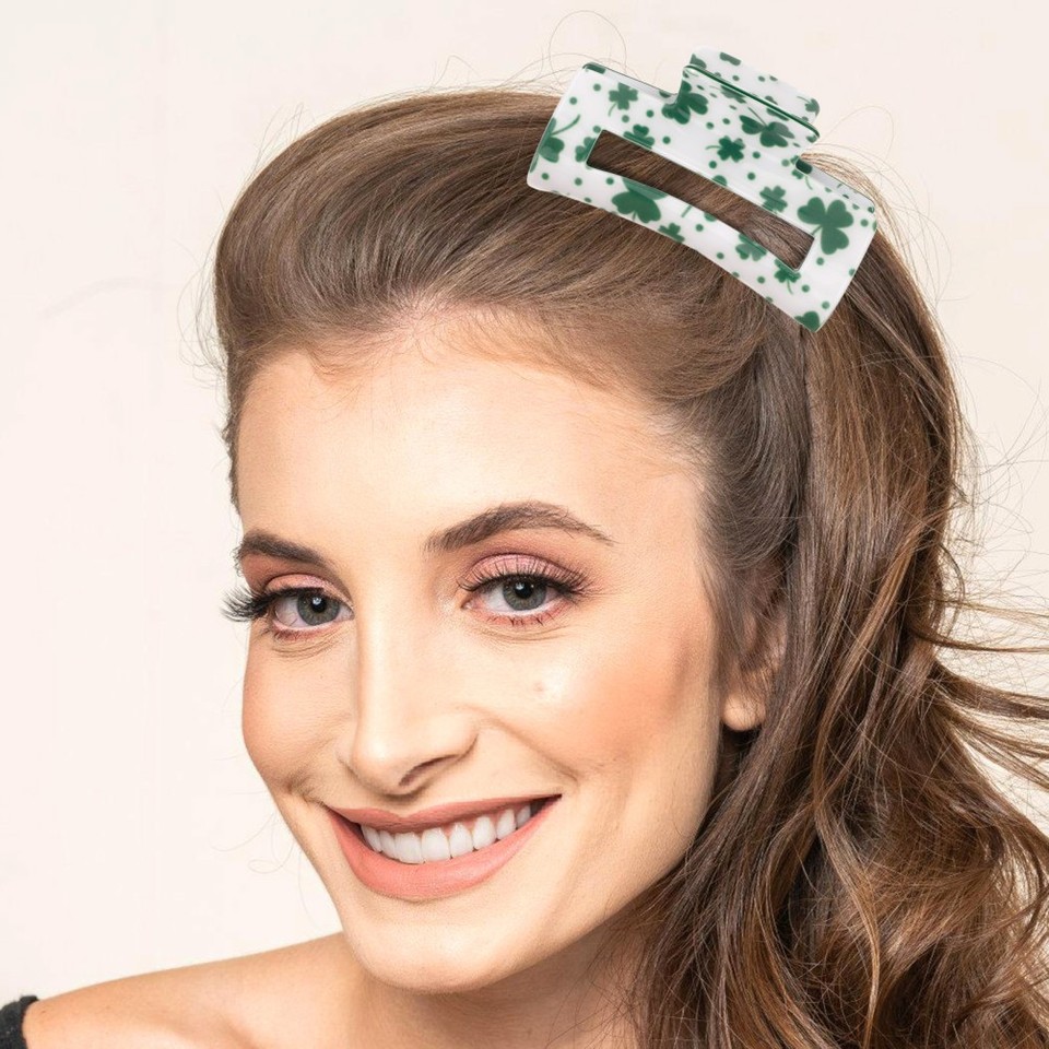 Irish Decor Jaw Clip St. Patrick's Day Hair Accessories Cute Claw Clips ...