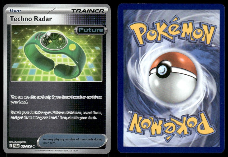 Pokemon Prismatic Evolutions Techno Radar 130/131 Uncommon REVERSE HOLO ...