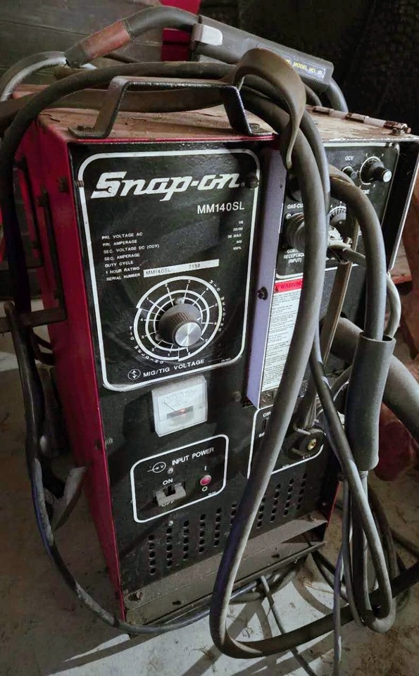 Snap On MM 140SL Welder Muscle Mig /Spool Gun With Bottle/Roller Cart ...