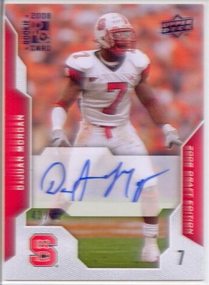 dajuan morgan rc rookie auto autograph nc state wolfpack ncsu college ...