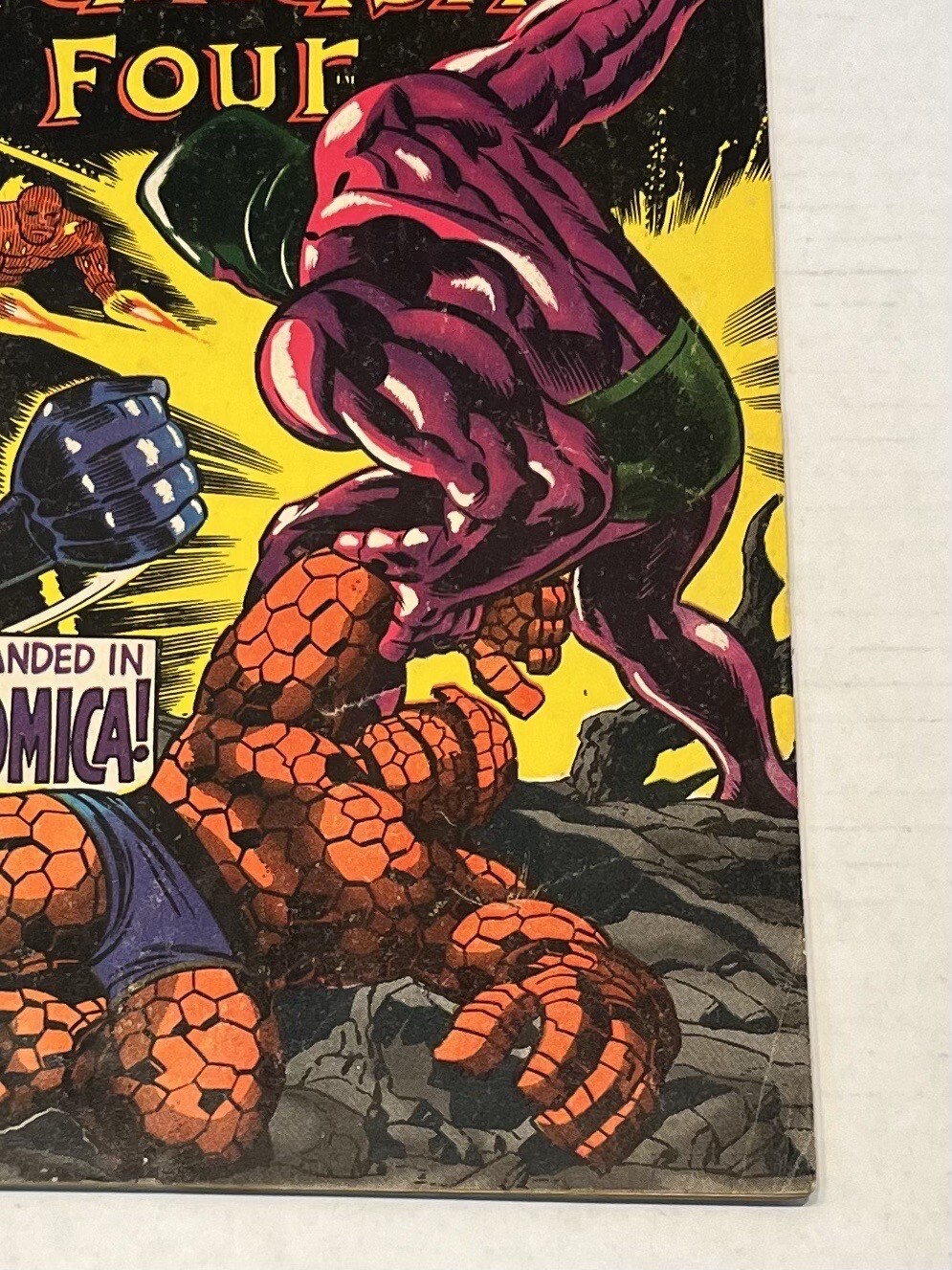 Fantastic Four Marvel Comic Book #76 Stranded In Sub Atomica 1968 ...