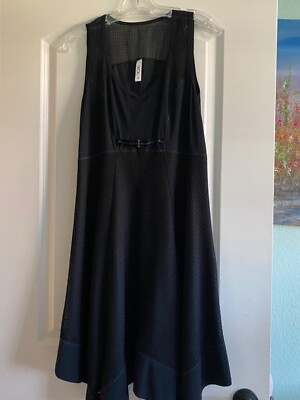 Deca Paris lined black sleeveless dress sz 3 US 10 /EU 42 Sheer | eBay
