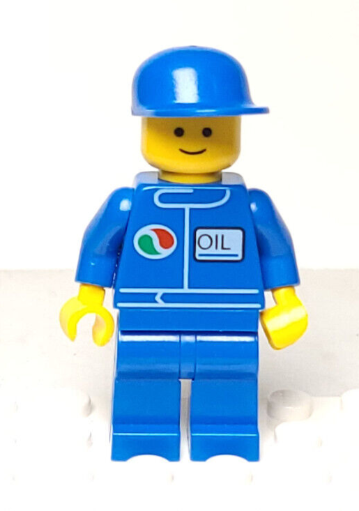 Lego Minifigure Mechanic Town Classic oct016 blue oil READ | eBay