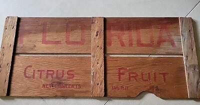 Vintage Florida Citrus Sign Box End Wooden Farmhouse Wall Hanging ...