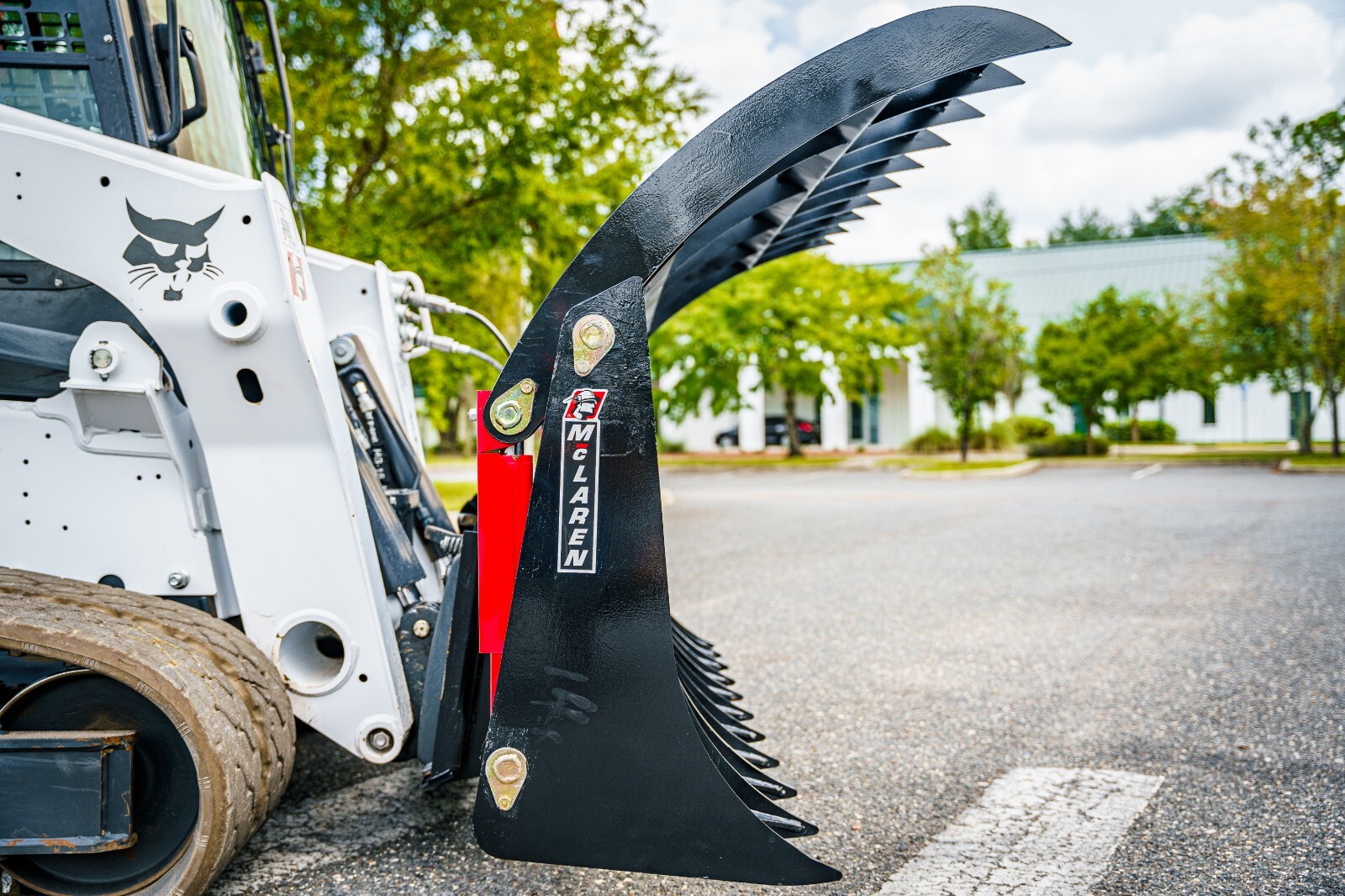 Root Clearing Rake Debris Silage Rock for JCB Skid Steer Loader ...