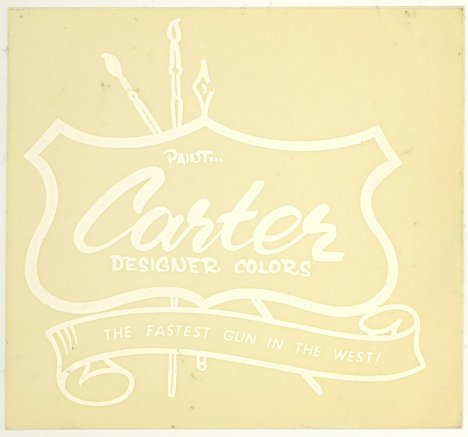 Carter Designer Colors Vintage Sticker Decal | eBay