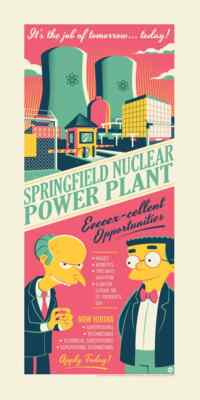 The Simpsons SNPP Springfield Nuclear Power Plant Poster Print Art ...