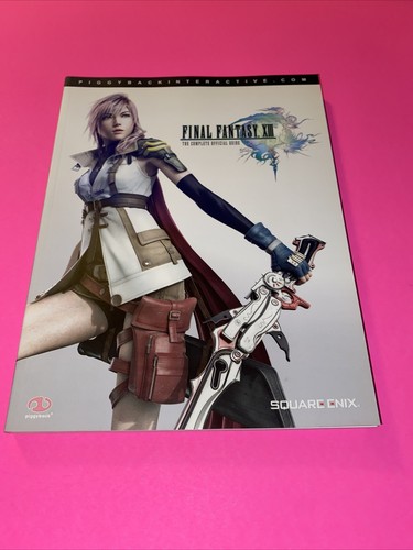 Final Fantasy XIII The Official Guide Rare Book Piggyback FF13 ...