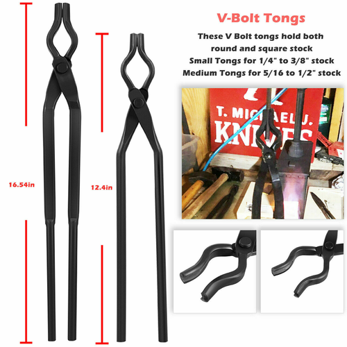 8PCS Beginner Blacksmith Tool Set Expert Replacement Tongs / Blacksmith ...