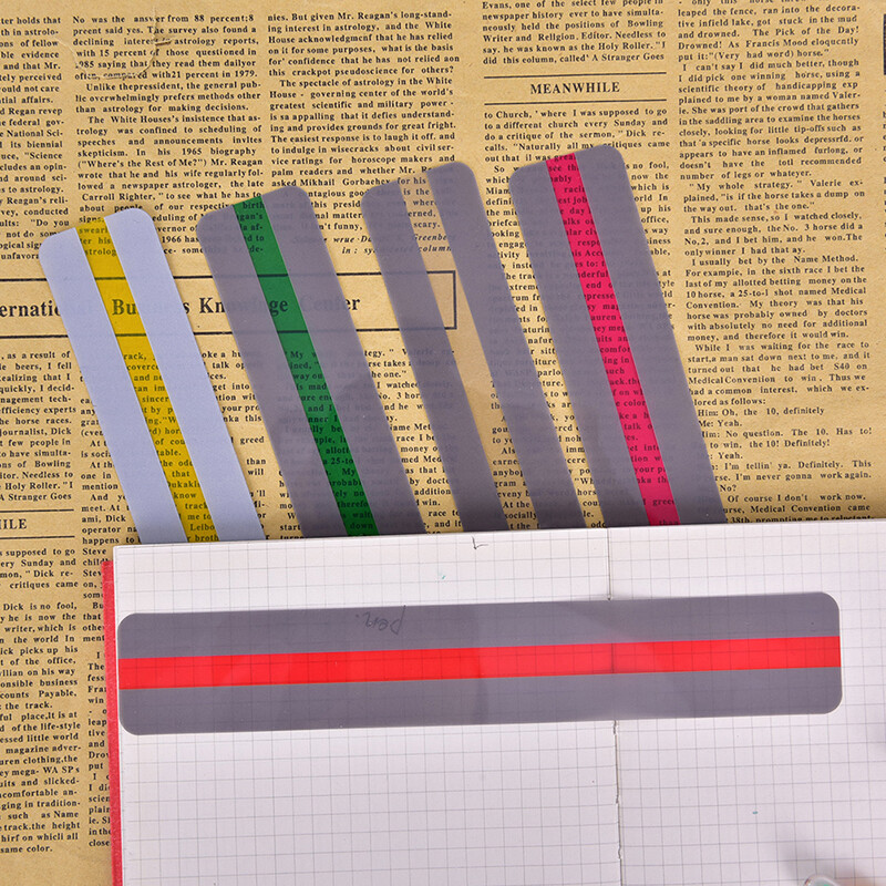 Reading Guide Strips Highlighter Colored Overlays Bookmark Read Strips ...