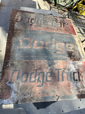 Original Vintage Antique Large Dodge Dealership Sign Late 60’s- Early ...