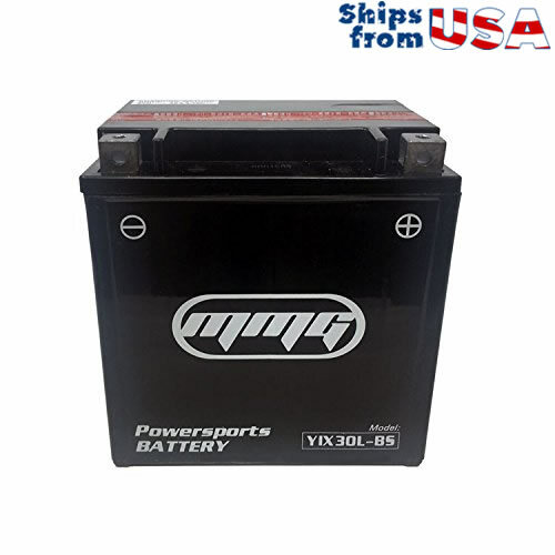 MMG YIX30L-BS Battery 12v 400 CCA High Output- ATV UTV Motorcycles ...