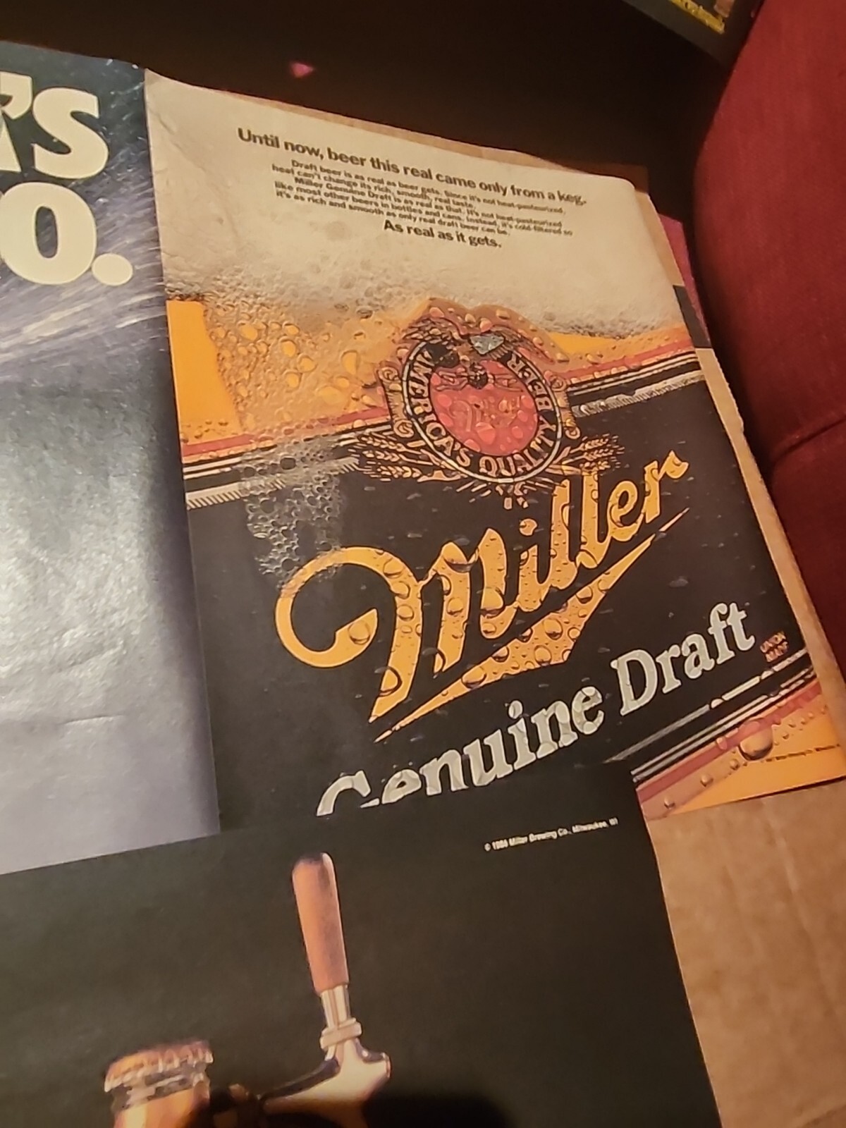 Genuine Miller / Lite / Draft Beer Advertisements Magazine Print Ads ...