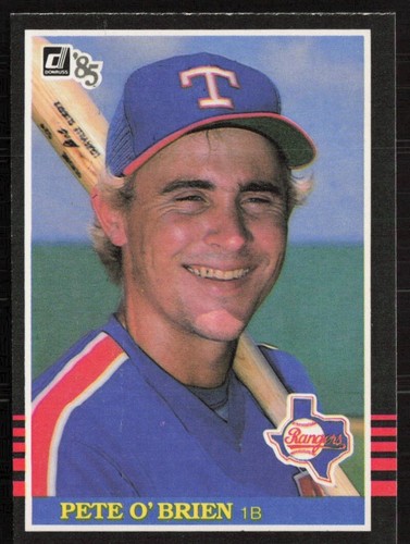 1985 Donruss #178 Pete O'Brien Texas Rangers | eBay
