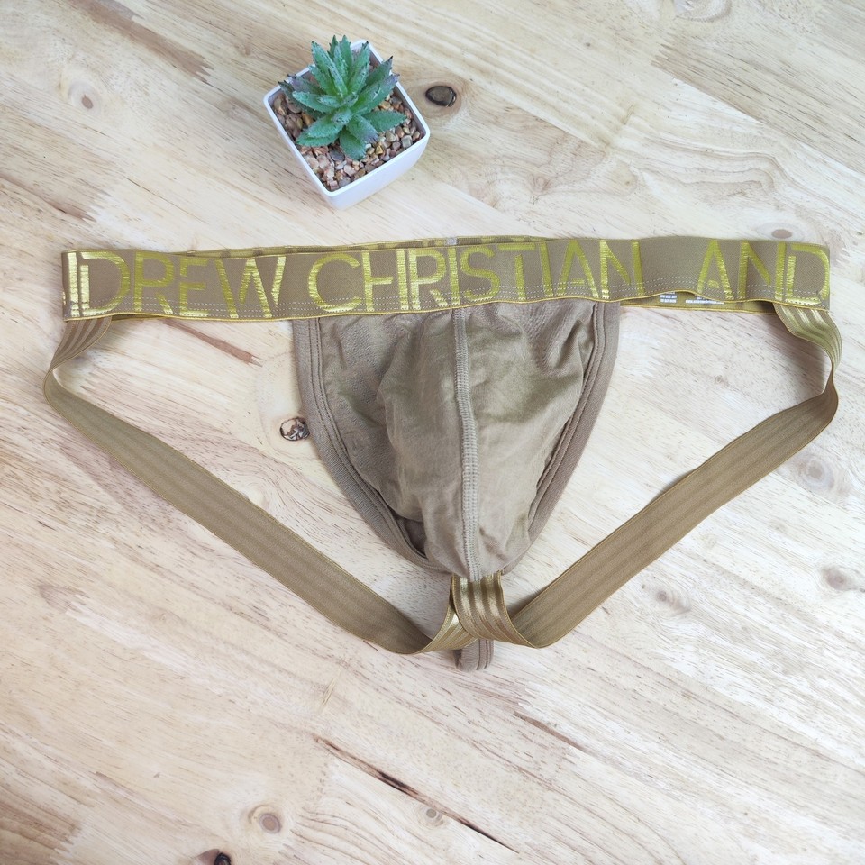 Andrew Christian Sexy Men Underwear Happy Modal Y-Thong, Brown, Large ...