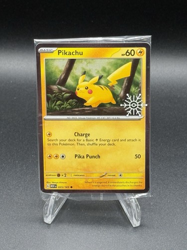 Pokemon Pokémon Pikachu Holiday Snowflake Stamp Promo 025/165 (Sealed ...