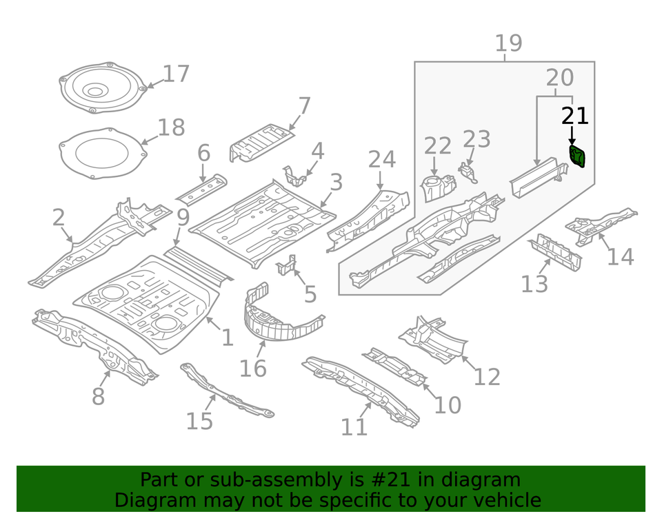 Genuine Subaru Side Bracket 57707xc08a | eBay