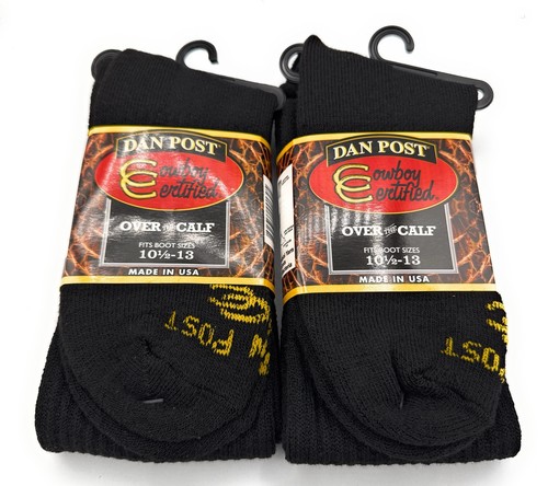 Men's Cowboy Certified Over the Calf Boot Sock 10.5-13 by Dan Post ...