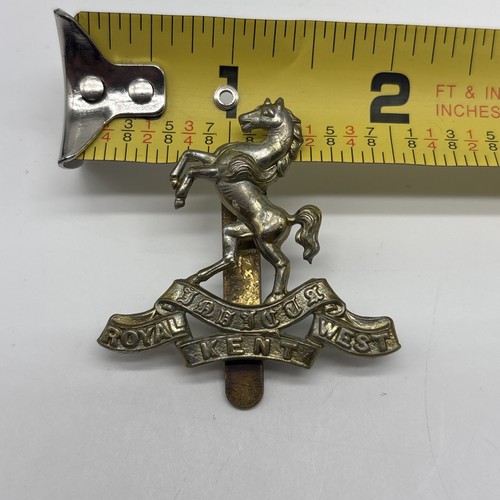 British Military Royal Kent West Regiment Cap Beret Badge Insignia ...