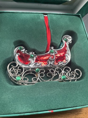 Reed & Barton Silver Played Santa’s Sleigh Christmas Ornament | eBay