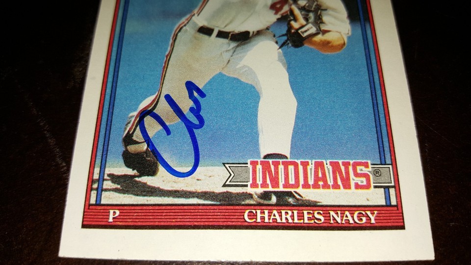 CHARLES NAGY SIGNED 1991 TOPPS CARD AUTOGRAPHED | eBay