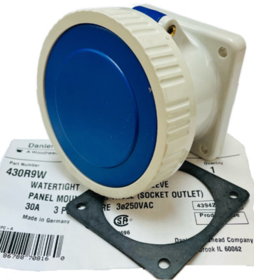 430R9W Power Conn Receptacle, Female Sockets Pin and Sleeve (3P4W ...