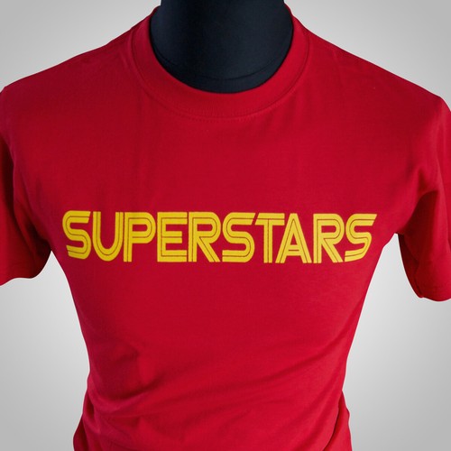 Superstars T Shirt Retro TV Competition Classic 70's 80's Red | eBay UK