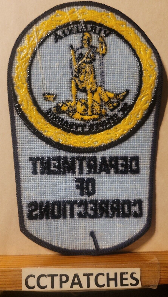 DEPARTMENT OF CORRECTIONS, VIRGINIA POLICE SHOULDER PATCH VA | eBay