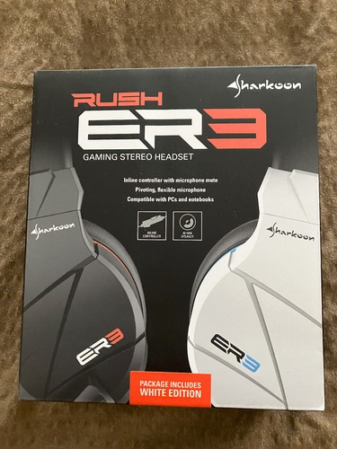 Sharkoon RUSH ER3 Gaming Headset | 2,4m Kabel | flexibles Mikrofon | Controller | eBay.de