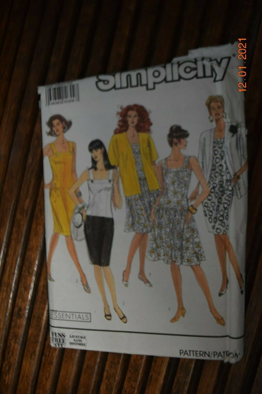 Simplicity Pattern 9748 Miss Dress w/ Skirt Unlined Jacket Sz 6-14 ...