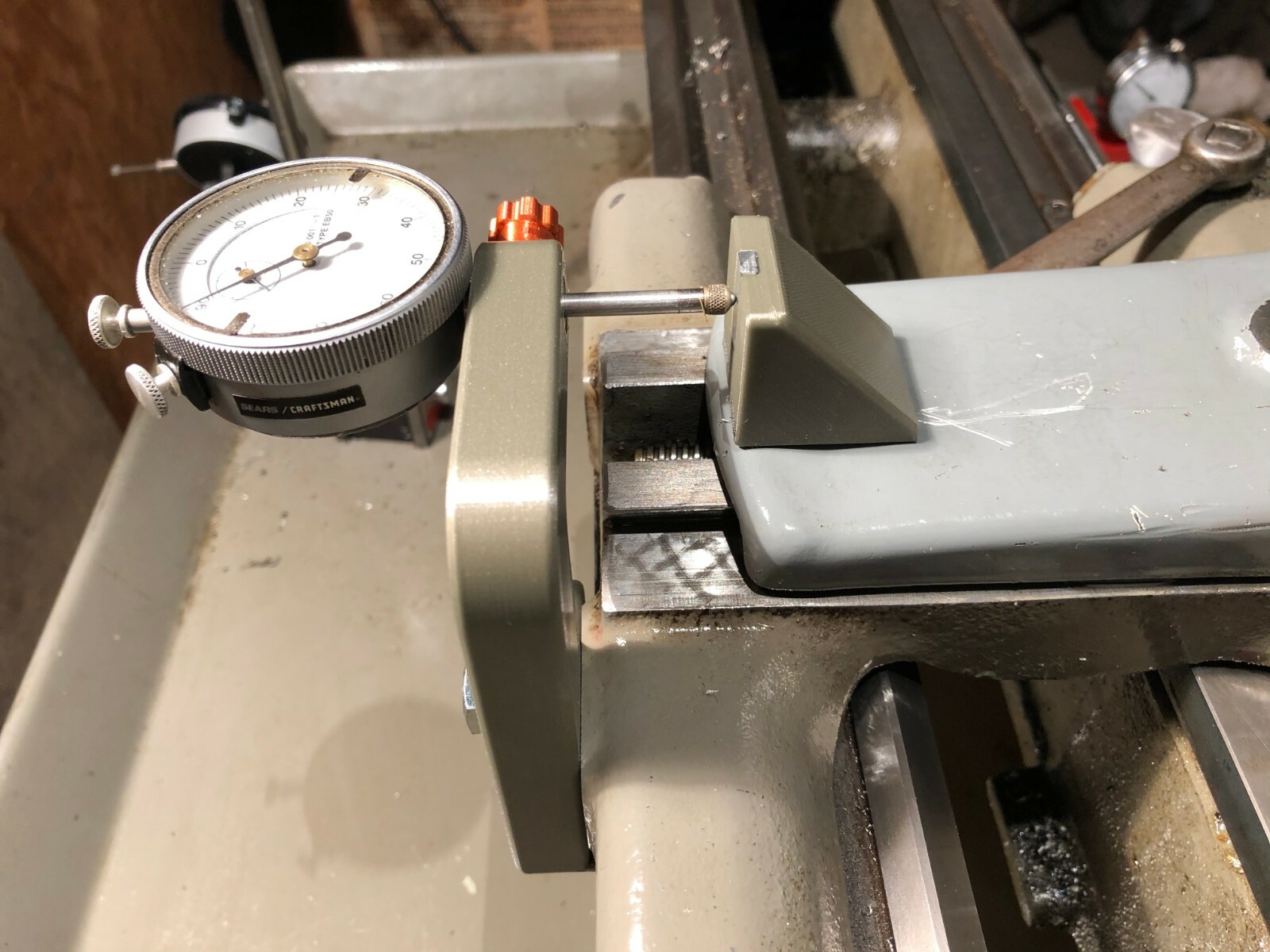 South Bend Lathe 9 or 10K, Cross Slide Dial Indicator Holder (3d ...