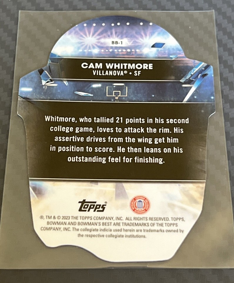 2022-23 Bowman’s Best U Buckets Rookie Refractor Die Cut #BB-1 Can ...