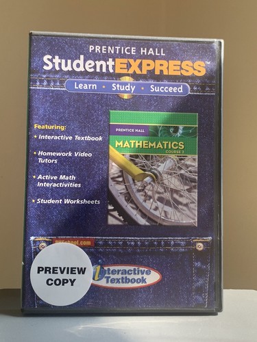 STUDENT EXPRESS Mathematics Course 2 CD-Rom Set-Prentice Hall | eBay