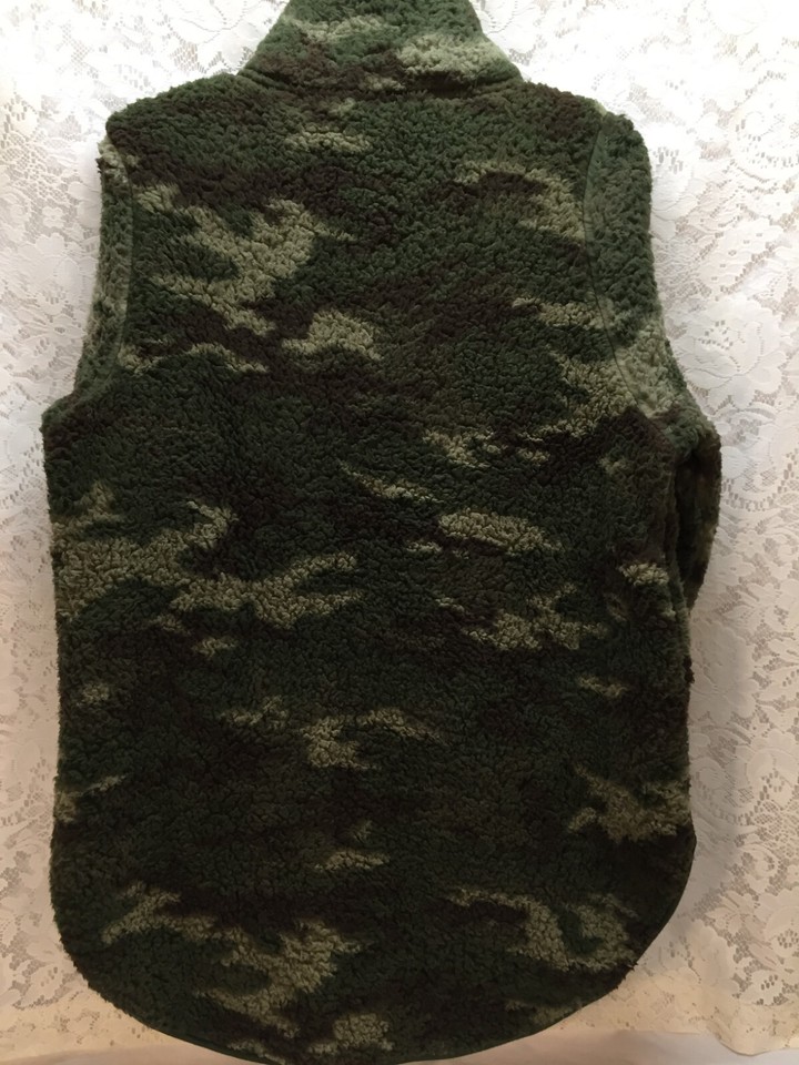 Terra & Sky Fuzzy Pull Over Jacket Coat 0X (14 W) Color-Camouflage | eBay