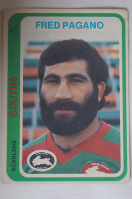 NRL Rugby League Vintage 1979 Scanlens Card South Sydney Rabbitohs Fred ...