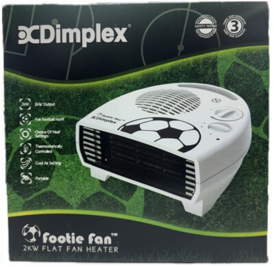 Dimplex 2000w Portable Footie Fan Heater Complete With Thermostatic ...