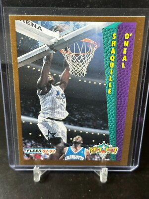 92-93 #298 Shaquille O'Neal Slam Dunk New Generation Jammer Card Fleer ...