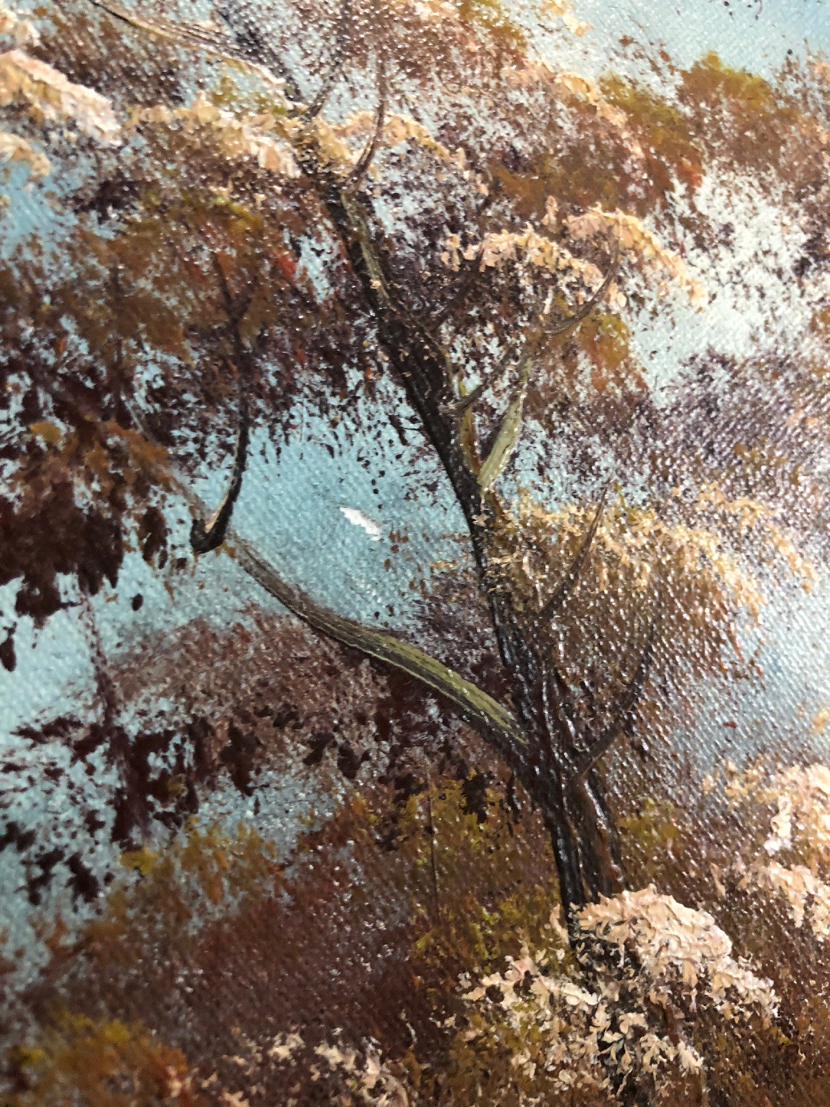 Original C. Inness ,Large landscape painting, Clara Inness Framed 33” x ...