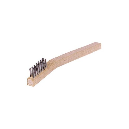 Weiler 44167 Small Hand Wire Scratch Brush, Stainless Steel, Fill Wood ...