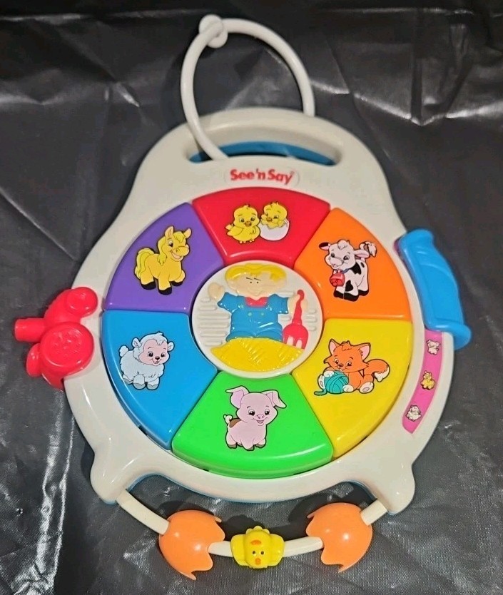 Vintage See 'n Say Junior Mattel The Farmer In The Dell-Animal Sounds ...