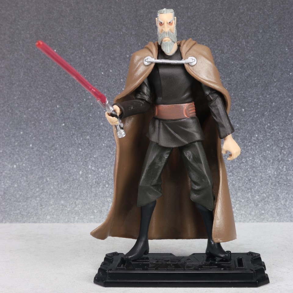 Star Wars Clone Wars COUNT DOOKU Darth Tyranus 3.75" Animated Action ...