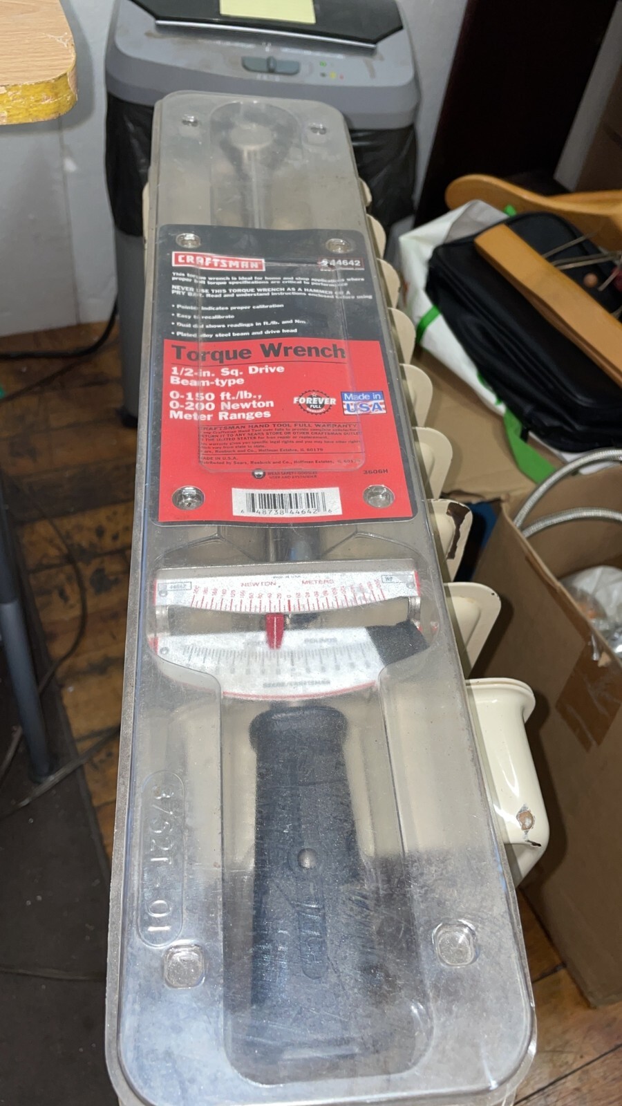 NEW Craftsman 44642 Beam Style 1 2 Drive Torque Wrench FT LBS Newton NEW Craftsman 44642 Beam Style 1 2 Drive Torque Wrench FT LBS Newton