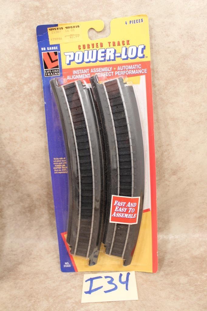 I34B VINTAGE LIFE LIKE POWER-LOC #21303 4 PIECES OF CURVED TRACK HO | eBay