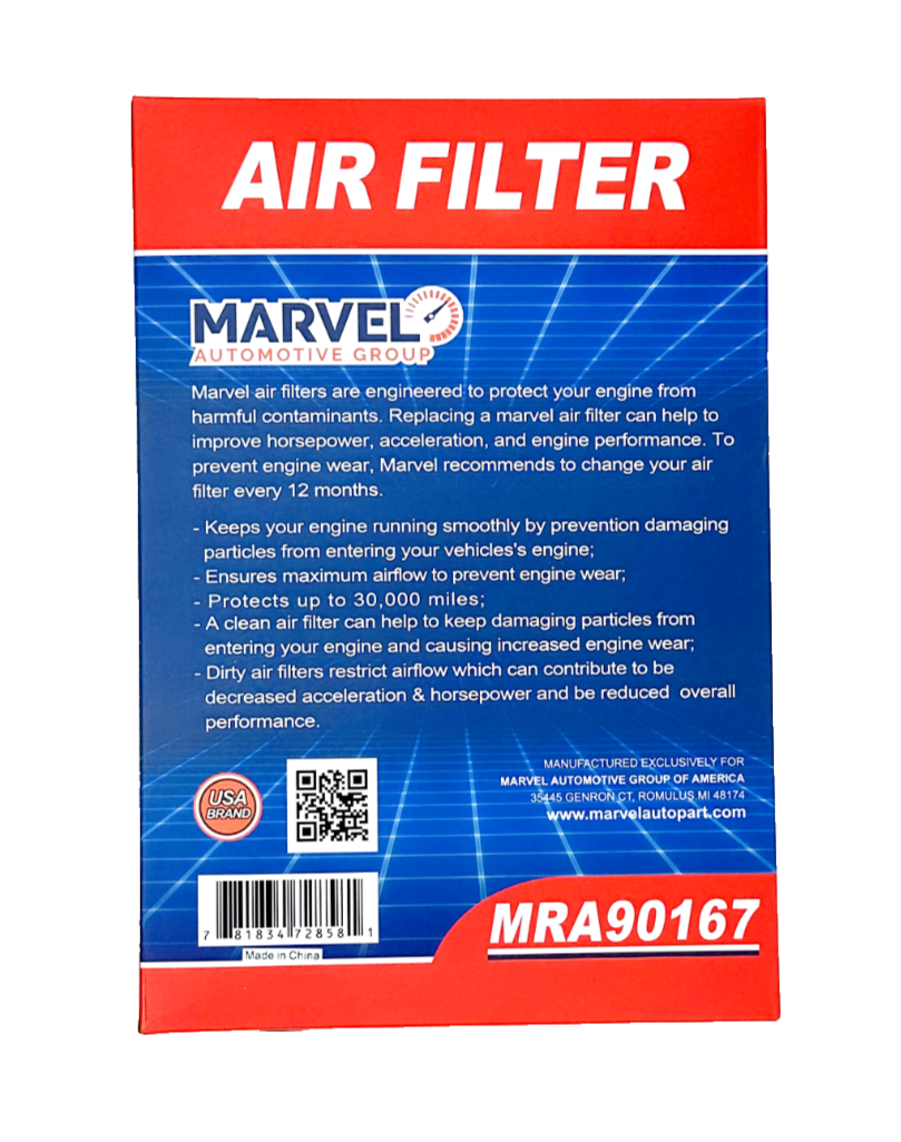 Marvel Engine Air Filter MRA90167 (68386779AA) for Ram 1500 2019-2024 3 ...