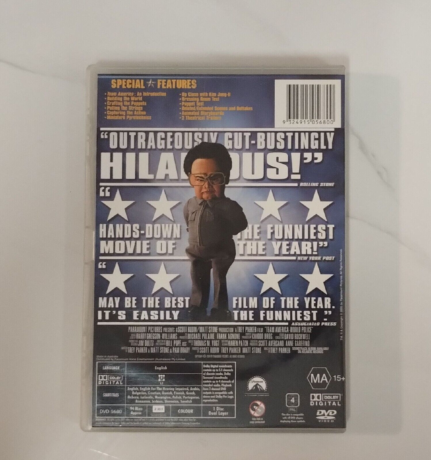 Team America - World Police (DVD, 2004) - FREE POSTAGE 9324915056800 | eBay