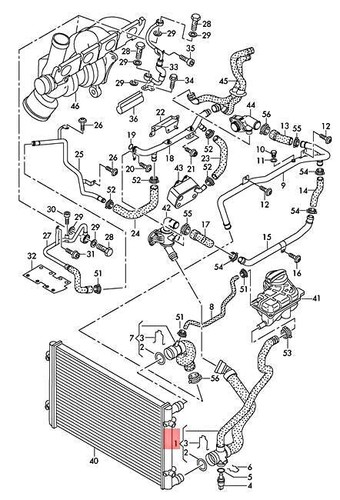 Genuine AUDI A6 Avant Coolant Hose With Quick Release Coupling ...