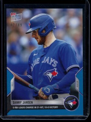 2022 Topps Now #996 Danny Jansen Blue Parallel Card #d 42/49 | eBay