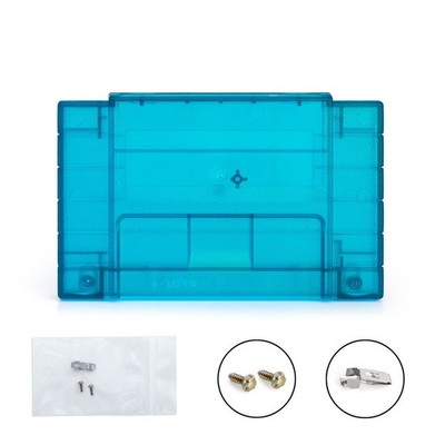 Super Nintendo [SNES] Game Cartridge Shell [FX] [Clear Blue]- Made in ...