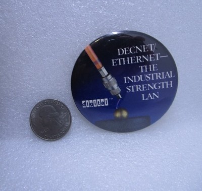Digital Decnet/Ethernet The Industrial Strength Lan Button Pin | eBay